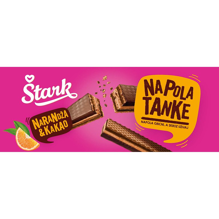 Štark napolatanke kakao i narandža 130g štark