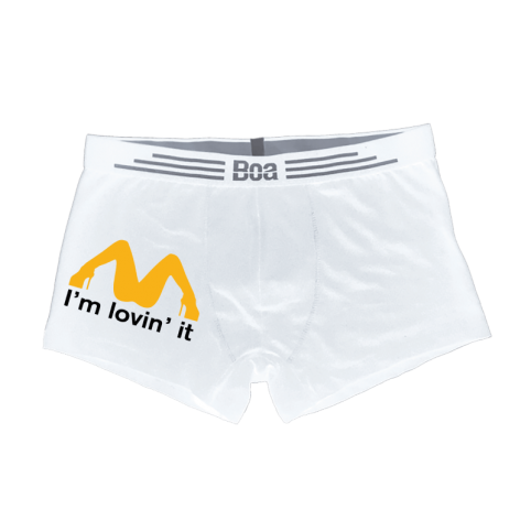 "I`m lovin` it" - muške bele gaće (CS4069)