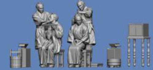 Germania-Figuren 72-5806 At the barber's