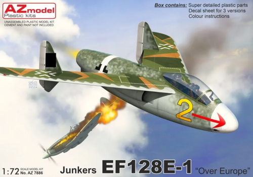 NEW! AZ-Model 7886 Junkers EF128E-1 'Over Europe'