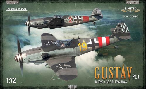 NEW! Eduard 2150 Gustav Pt.3 Dual Combo - Bf 109G-6/AS And Bf 109G-14/AS - The Limited Edition