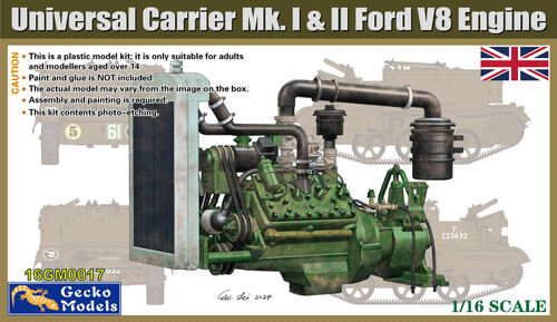 Gecko Models 16GM0017 Universal Carrier Mk. I & II Ford V8 Engine