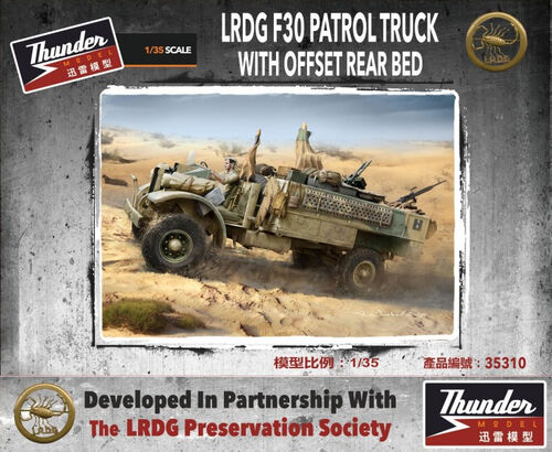 Thunder Models 35310 LRDG F30 Patrol Truck With Offset Rear Bed, Standard Edition