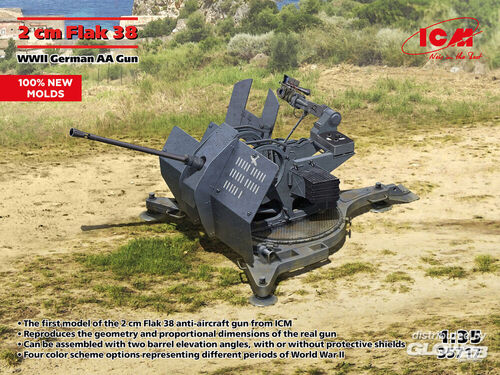 ICM 35717 Flak 38 - German WWII AA Gun