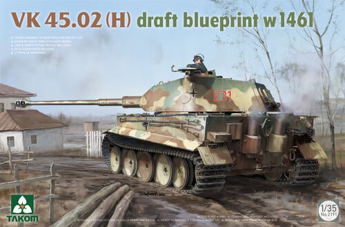 Takom 2191 VK 45.02(H) draft blueprint w 1461