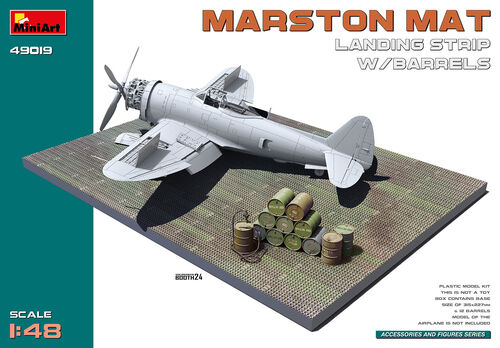 MiniArt 49019 Marston Mat Landing Strip With Barrels