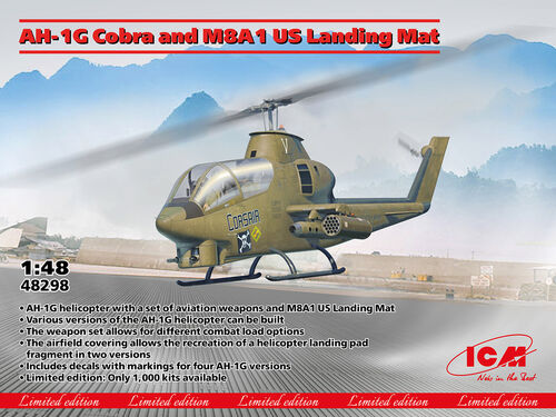 ICM 48298 Bell AH-1 G Cobra and M8A1 US Landing Mat (Limited Edition)