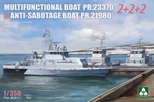 Takom 6014 Multifunctional Boat Pr. 23370 And Anti-Sabotage Boat Pr. 21980 (2+2+2)