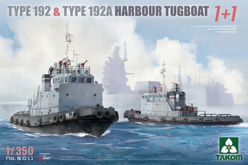 NEW! Takom 6011 Type 192 And Type 192A Harbour Tugboat (1+1)