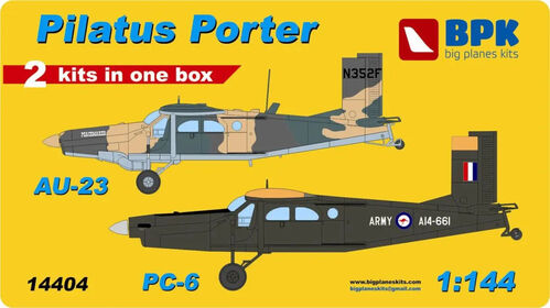 Big Planes Kits 14404 Pilatus Porter AU-23 And PC-6 (2 Kits In One Box)