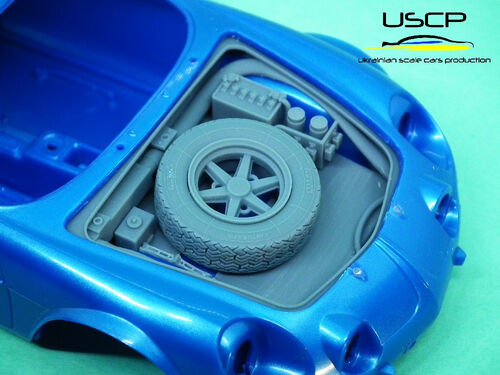 Ukrainian Scale Cars Production (USCP) 24T069 Alpine A110 Rally Car Front End (For Tamiya)