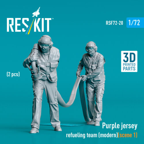 RES/KIT F72-0020 Purple Jersey Refueling Team (Modern) (Scene 1) (2 pcs) (3D Printed)