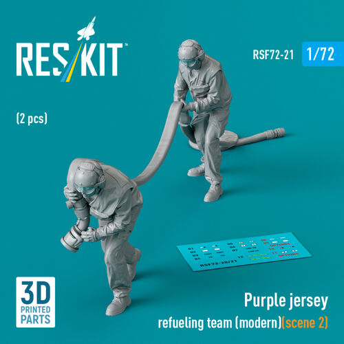 RES/KIT F72-0021 Purple Jersey Refueling Team (Modern) (Scene 2) (2 pcs) (3D Printed)