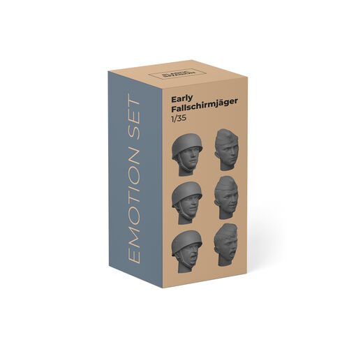 Plastic Invasion EMO001 Early Fallschirmjäger - Emotion Head Set (6pcs)