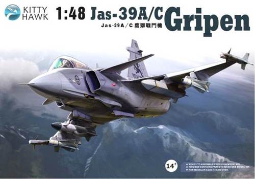 Kittyhawk 80117 Saab JAS 39 A/C Gripen