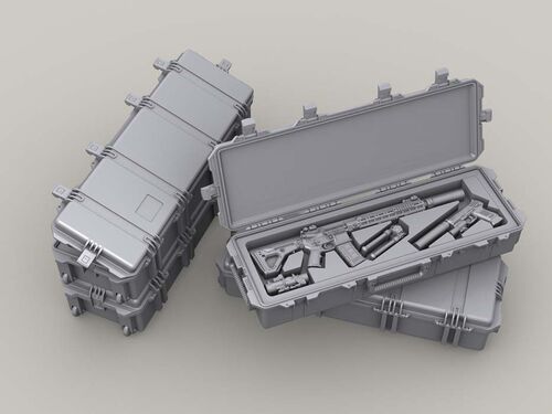 Legend LF1440 Weapon Case Set (2x Open, 2x Closed, 2x Insert + Weapons)