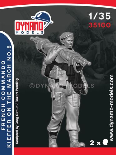 Dynamo-Models 35100 French Commando Kieffer On The March No.8