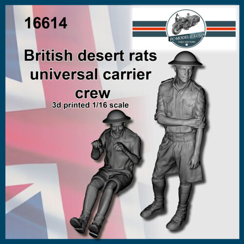 FC ModelTrend 16614 British Desert Rats Universal Carrier Crew