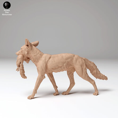 EMP3D 72130442 Lis rudy - niosący wiewiórkę - 2 sztuki