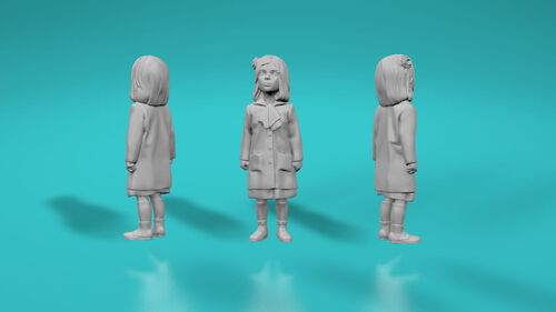 EMP3D 99204838-48 Dzieci - zestaw 8 małych dziewczyn