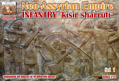 Linear-A 056 Neo-Assyrian Empire Infantry "kisir sharuti" Set 1 (40 figures)