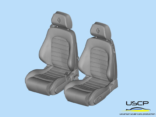 Ukrainian Scale Cars Production (USCP) 24A090 Ferrari 550 Maranello Interior Detail-Up (For Fujimi)