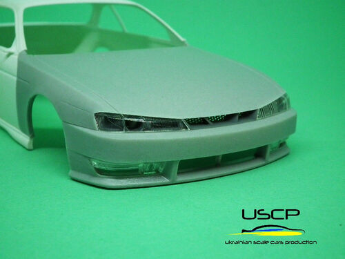 Ukrainian Scale Cars Production (USCP) 24T071 Nissan Silvia s14/240SX Front End Late Type (For Fujimi)