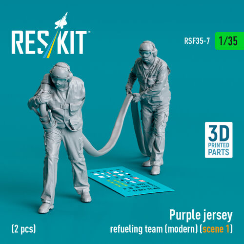 RES/KIT F35-0007 Purple Jersey Refueling Team (Modern) (Scene 1) (2 pcs) (3D Printed)