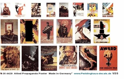 Peddinghaus-Decals 4429 Allied Propaganda Poster