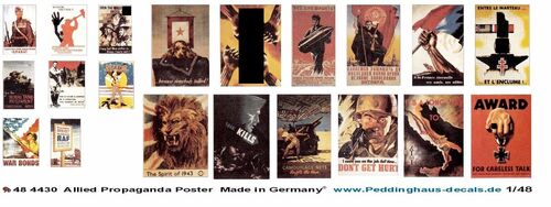 Peddinghaus-Decals 4430 Allied Propaganda Poster