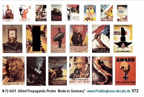 Peddinghaus-Decals 4431 Allied Propaganda Poster