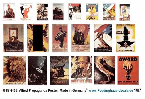 Peddinghaus-Decals 4432 Allied Propaganda Poster