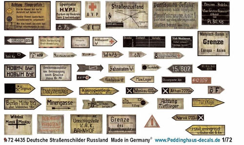 Peddinghaus-Decals 4435 German Road Signs Russia