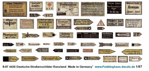 Peddinghaus-Decals 4436 German Road Signs Russia