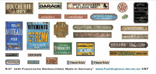 Peddinghaus-Decals 4440 French Commercial Signs