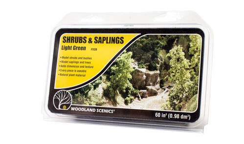 Woodland Scenic F1128 Shrubs & Saplings - Light Green