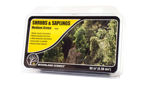 Woodland Scenic F1129 Shrubs & Saplings - Medium Green