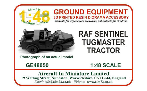 Aircraft In Miniature Ltd GE48050 RAF Sentinel Tugmaster Tractor (V-bomber Support Series) 3D-Printed