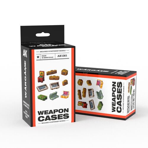 AK-Interactive 1361 Weapon Cases Scenography Wargame Set