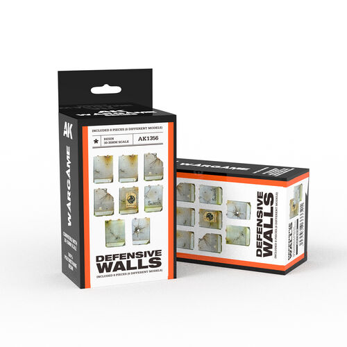 AK-Interactive 1356 Defensive Walls Set Wargame