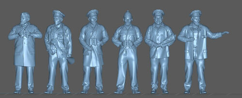 Peddinghaus-Decals 100F016 6 German U-Boot Crew No. 2