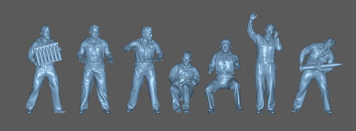 Peddinghaus-Decals 100F019 7 German U-Boot Crew No. 5 Gun Crews