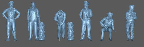 Peddinghaus-Decals 100F020 6 German U-Boot Crew No. 6