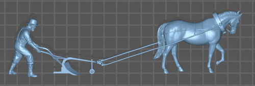 Peddinghaus-Decals 72F175 Farmer Plugging With His Horse