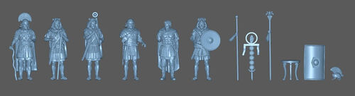 Peddinghaus-Decals 72F209 6 Roman Legionnaires Officers Standing