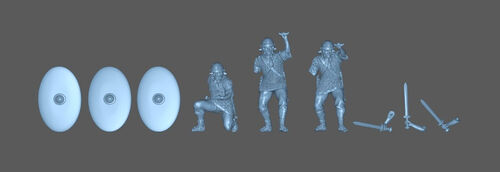Peddinghaus-Decals 72F213 6 Roman Legionnaires Shield Wall - 3 With Sword And 3 With Spear In Chain Mail