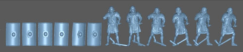 Peddinghaus-Decals 72F214 6 Roman Legionnaires Armoured With Sword Standing