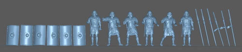 Peddinghaus-Decals 72F215 6 Roman Legionnaires Armoured With Spear Standing