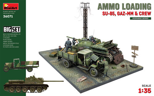 MiniArt 36071 Ammo Loading SU-85, GAZ-MM And Crew Big Set