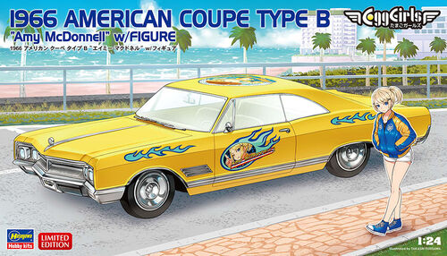 Hasegawa SP598 American Coupe Type B (1966) "Amy McDonnel" with Figure
